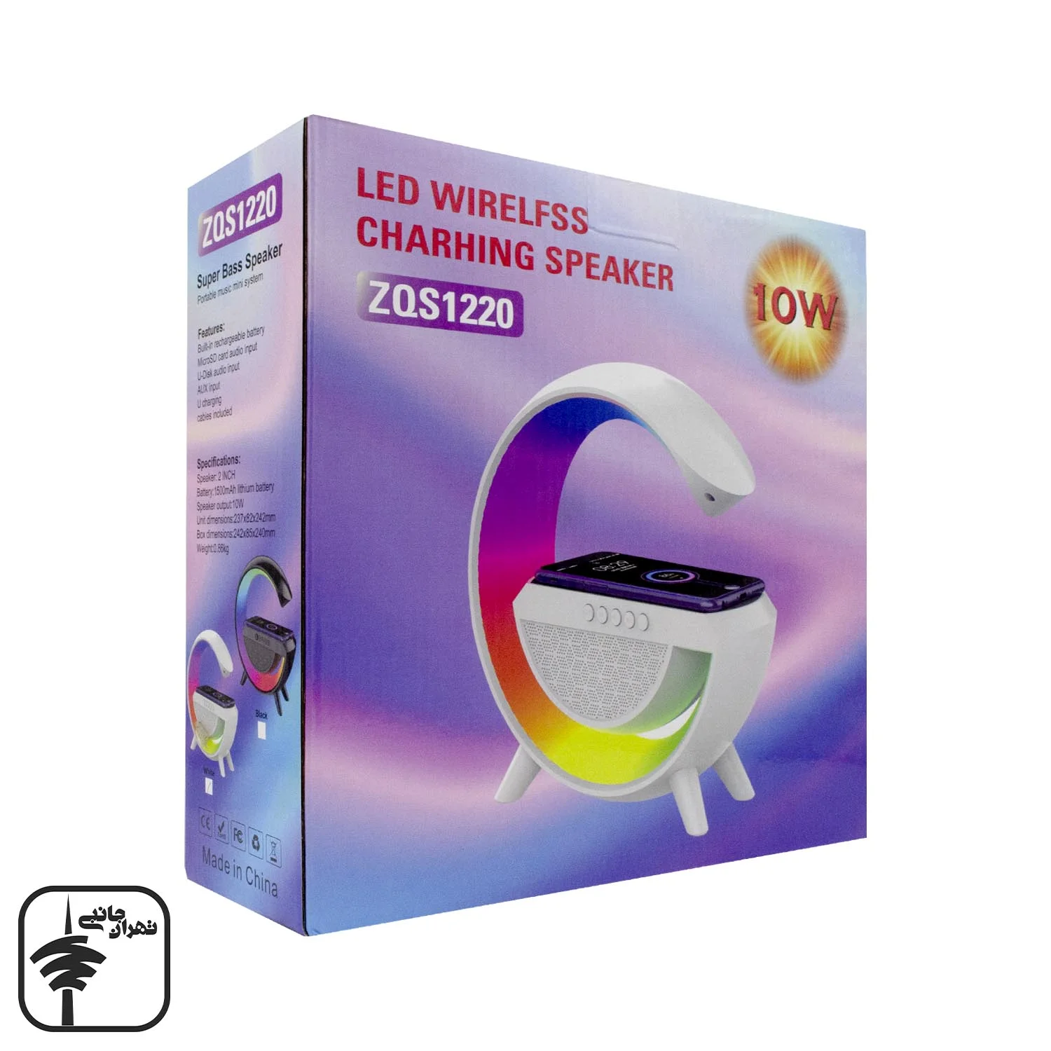 خرید عمده اسپیکر بلوتوثی ZQS مدل ZQS-1220 + پخش با قیمت مناسب | تهران جانبی