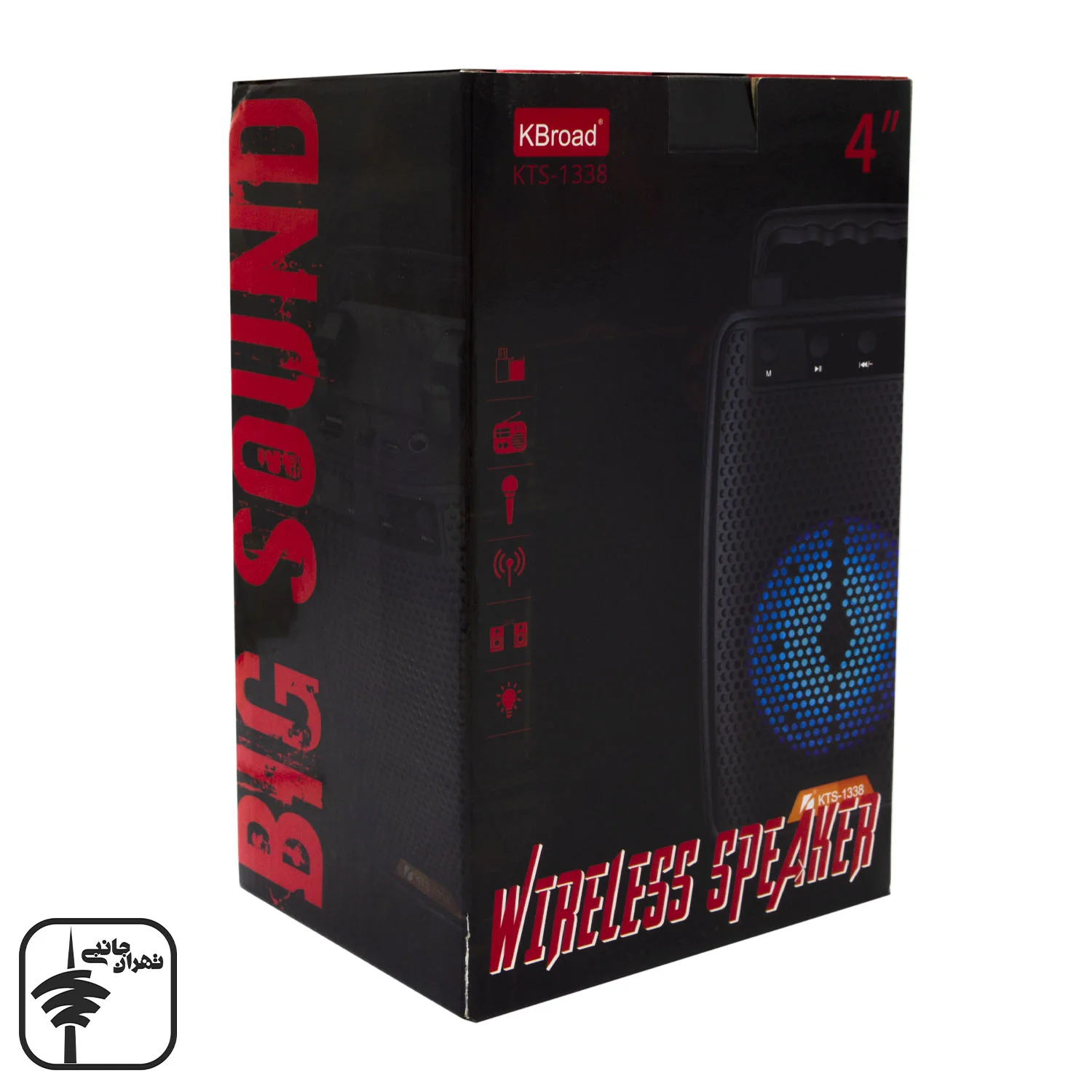 خرید عمده اسپیکر رقص نور مدل KTS-1338 | تهران جانبی